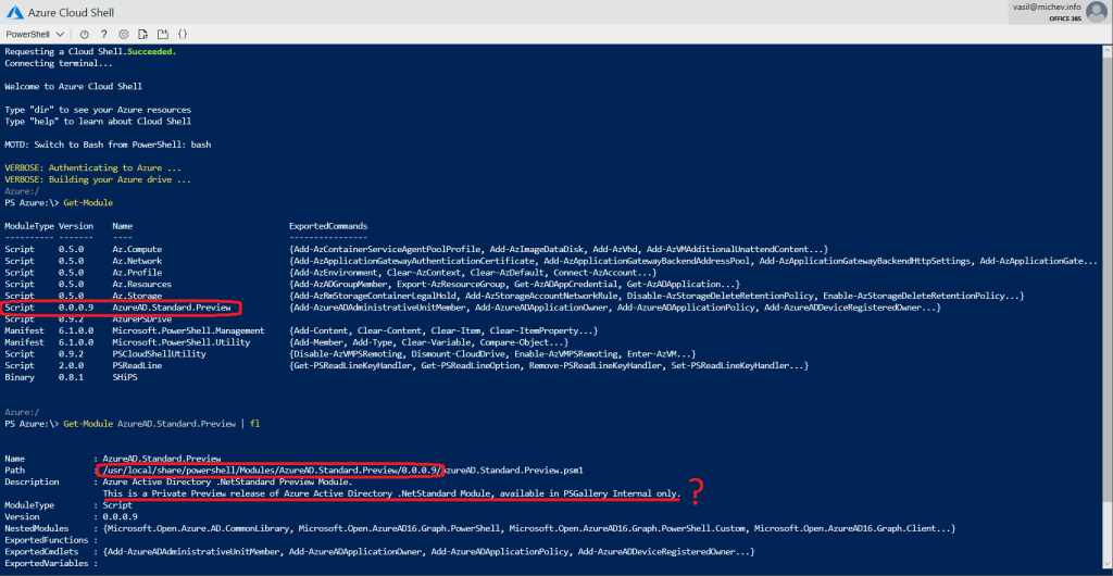 Azure AD PowerShell module with support for PowerShell Core - Blog