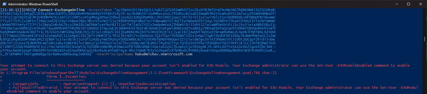 Few notes on disabling access to PowerShell in Exchange Online - Blog