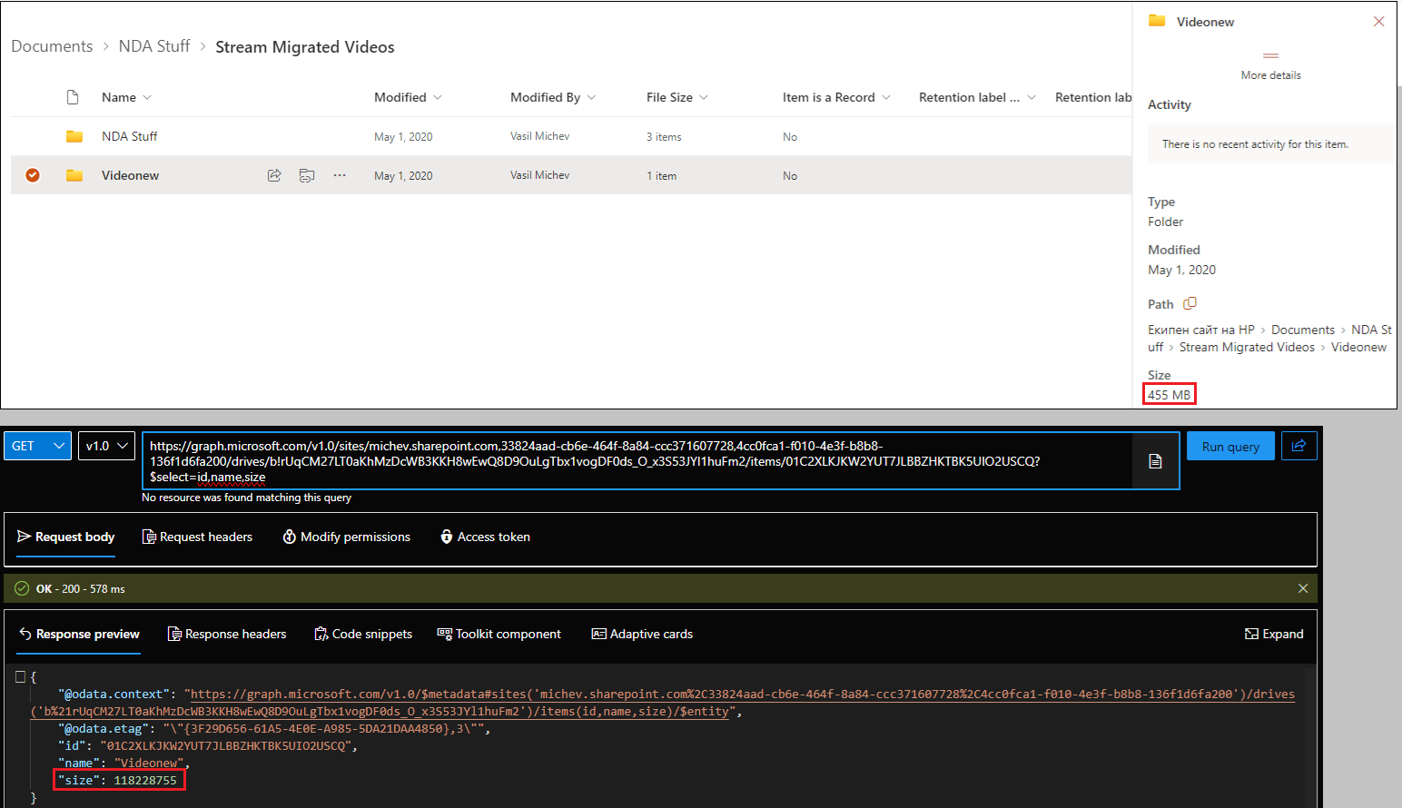 My experience working with SharePoint/OneDrive for Business item ...