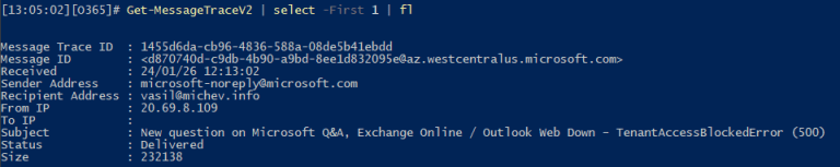 Fetch message trace data via the Graph API - Blog