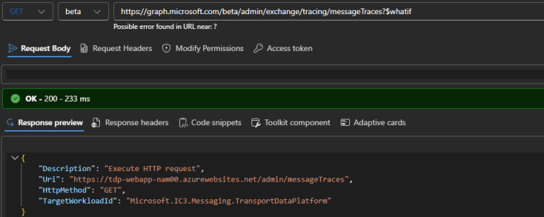 Fetch message trace data via the Graph API - Blog